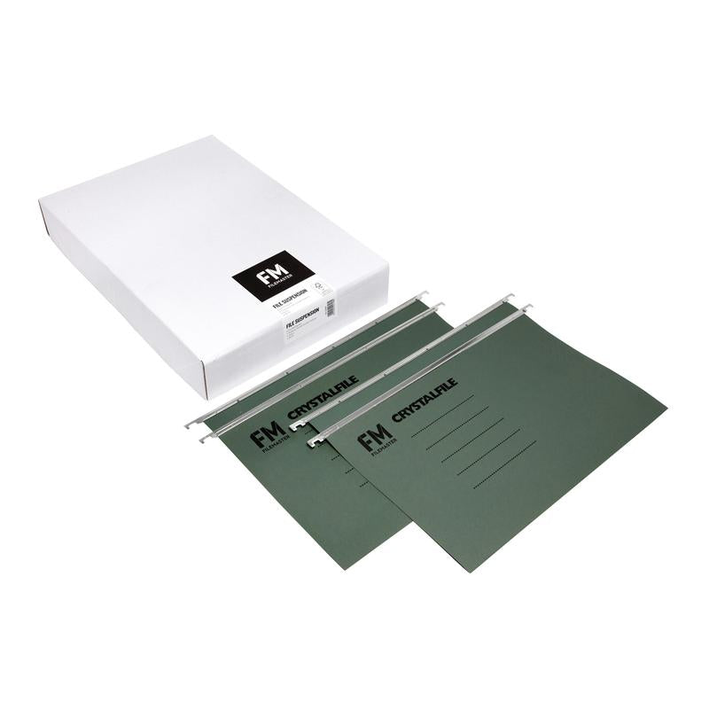File Suspension Box - FM Heavy Duty Crystalfile Green — Marston Moor
