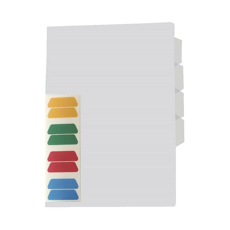 L Shaped Pockets A4 - Okin Indexed Clear 4 Tab — Marston Moor