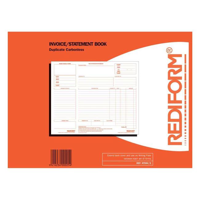 Rediform Book Rtinv/2 Invoice Statement Duplicate 50 Leaf — Marston Moor